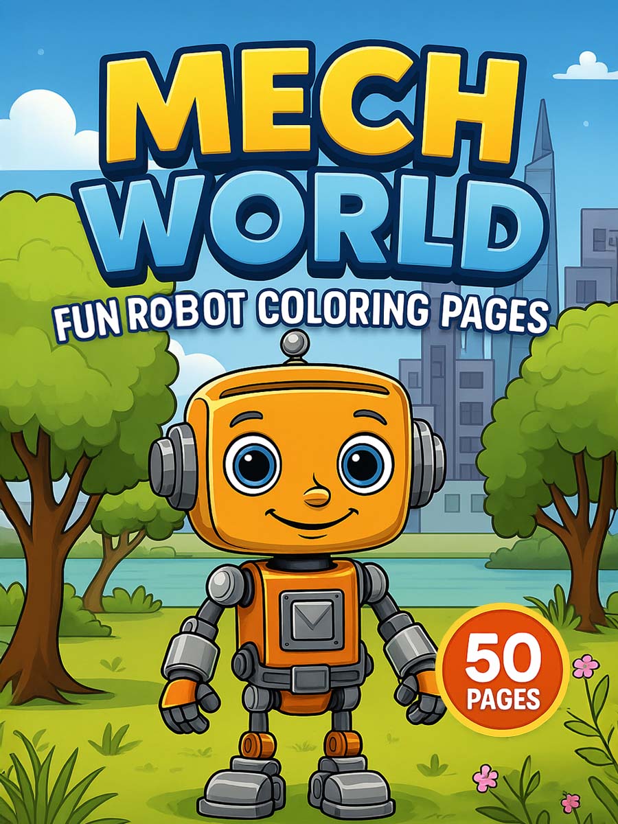 Mech World – 50 Fun Robot Coloring Pages | Coloring Page Store